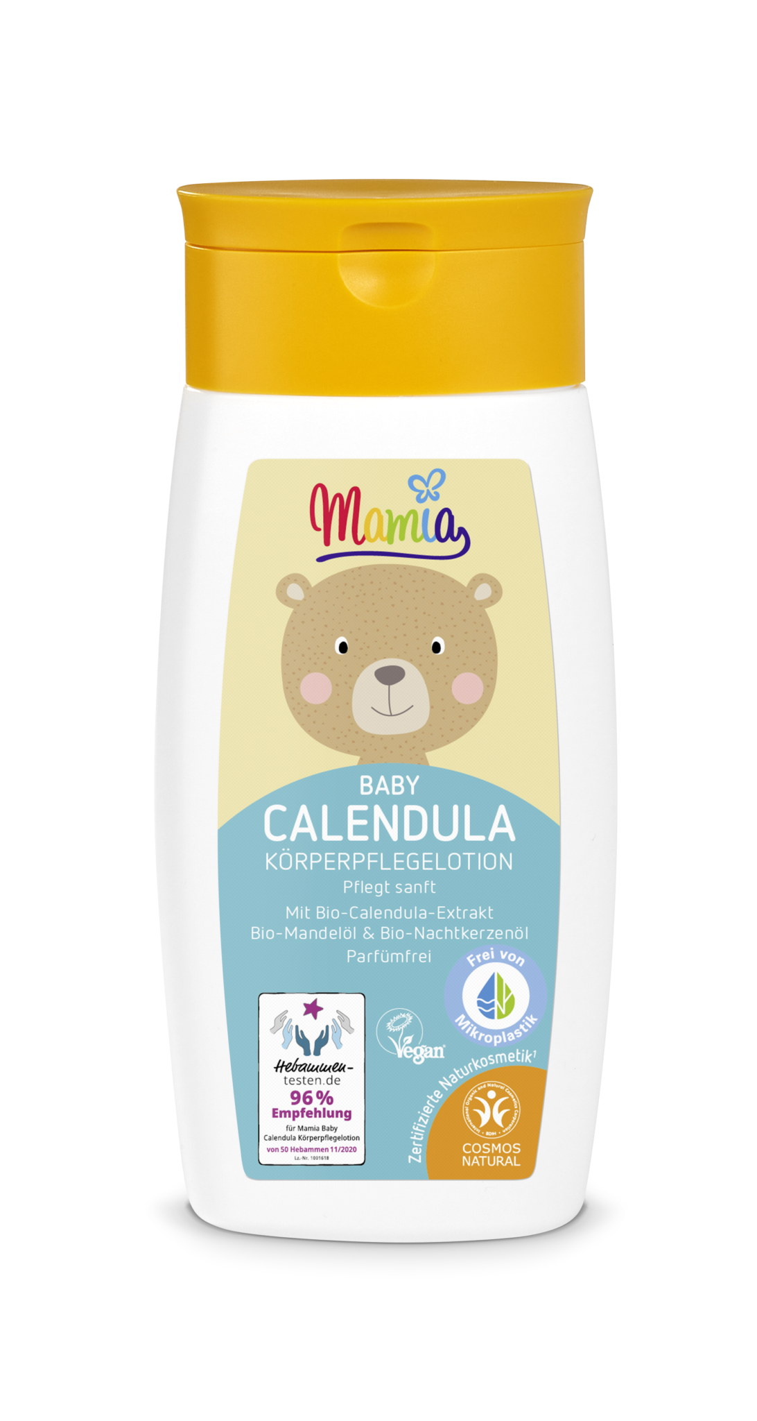 Mamia Baby Calendula Körperpflegelotion - Hebammen-testen.de